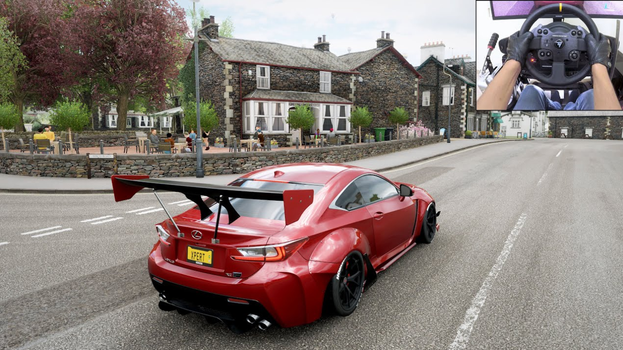 How the Lexus RC F handles Rocket Bunny mods in gameplay