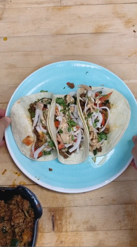 Flavor packed ground beef street tacos