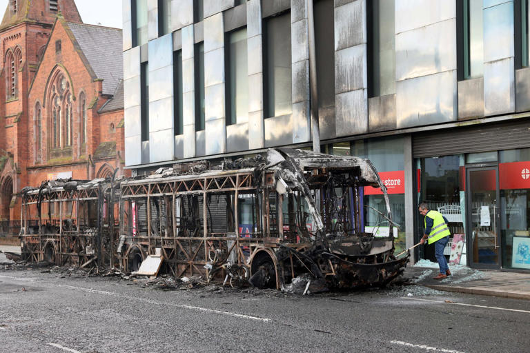 Pictures: Clean-up begins this morning after 'family homes and ...
