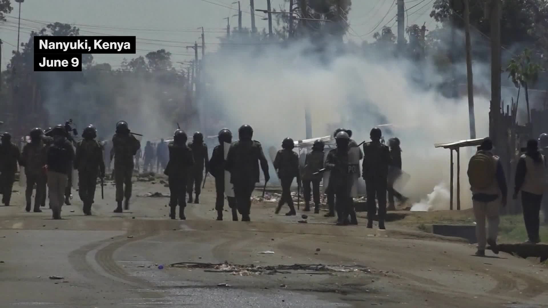 Police, protesters clash in Kenya over US Ebola facility