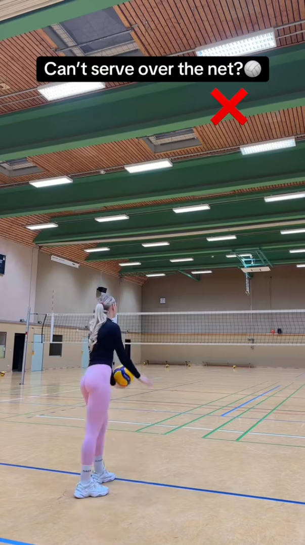 Can't serve over the net? Do this volleyball beginner fix