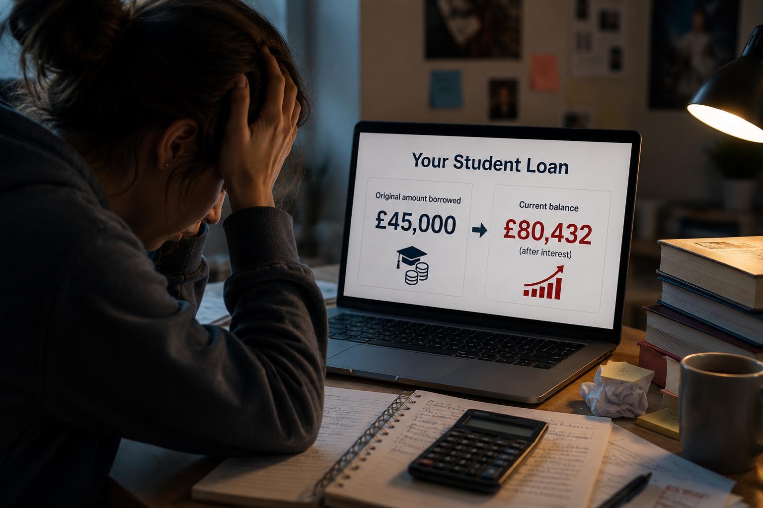 'I borrowed £45,000. Now I owe £80,000': Why UK graduates call student ...