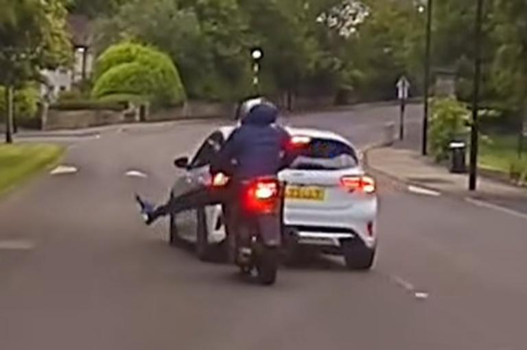 Helmet thrown at police, disqualified rider caught and seven bikes ...