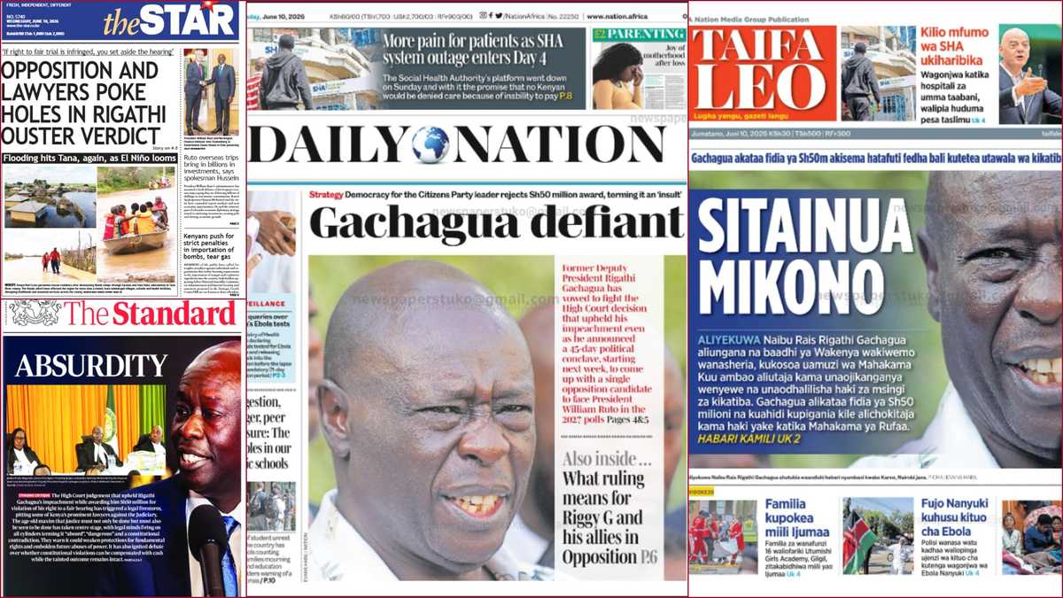 Kenyan newspapers review, June 10: Little food among key reasons behind ...