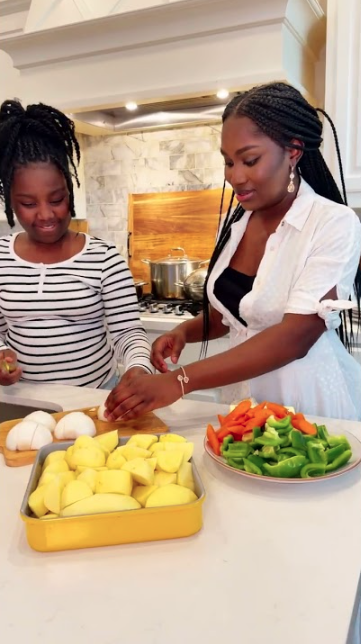 Easy roast chicken dinner for a family of nine