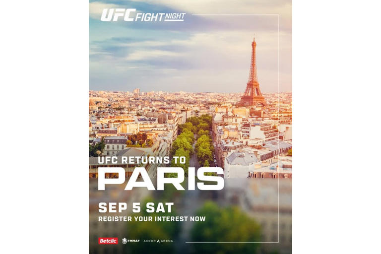 UFC, 오는 9월 프랑스 파리에서 대회 개최