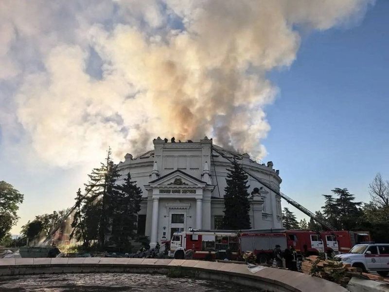 Drones hit historic museum in Russia-annexed Crimea as officials alter ...