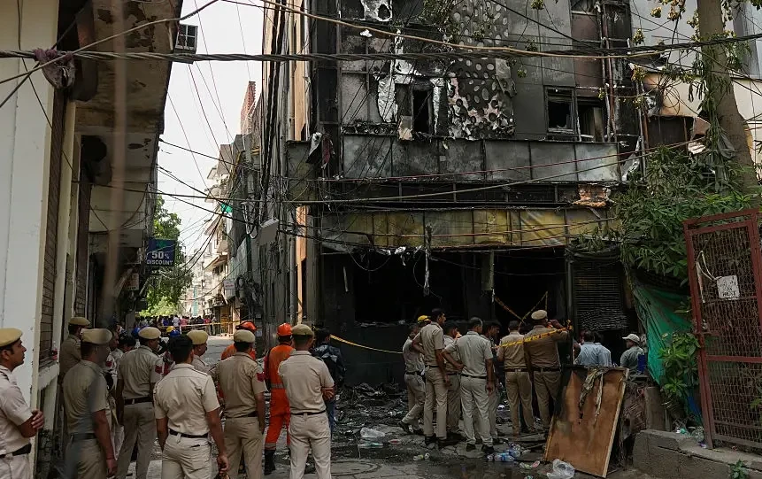 Delhi hotel fire probe deepens amid safety system crisis