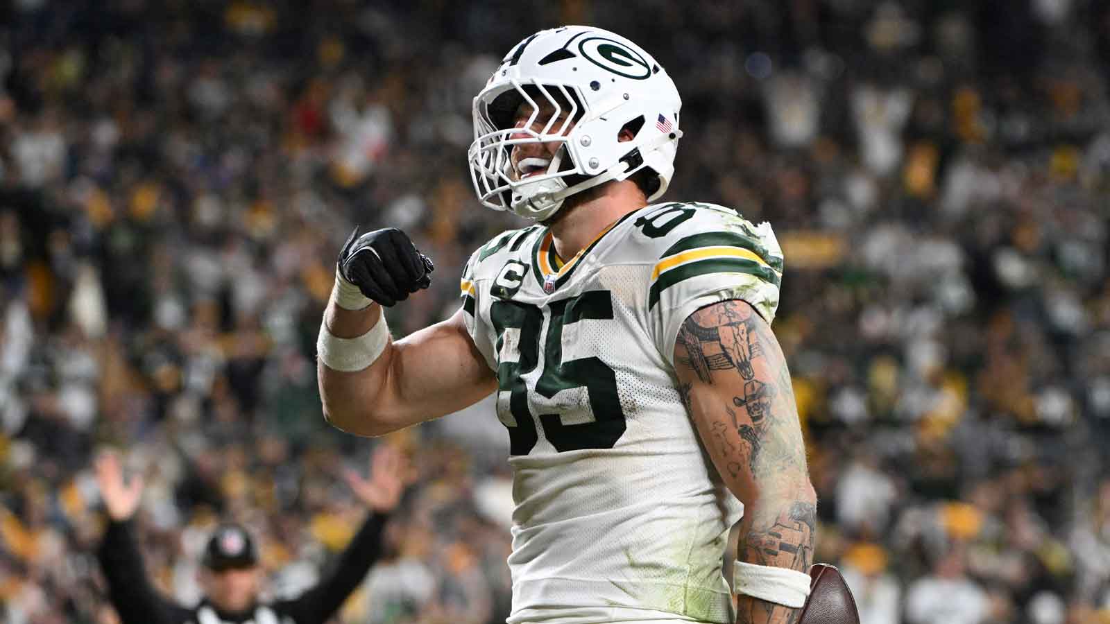 Packers’ Christian Watson is already pleading for Tucker Kraft ...