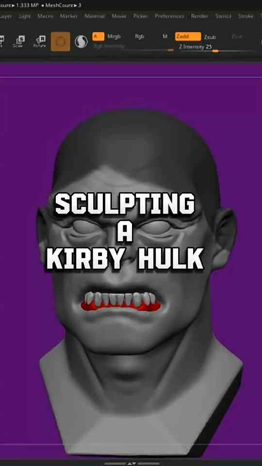 Creating a Kirby-style Hulk figure from Marvel Legends