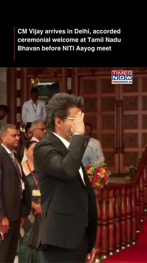 Tamil Nadu Chief Minister C Joseph Vijay arrived at Tamil