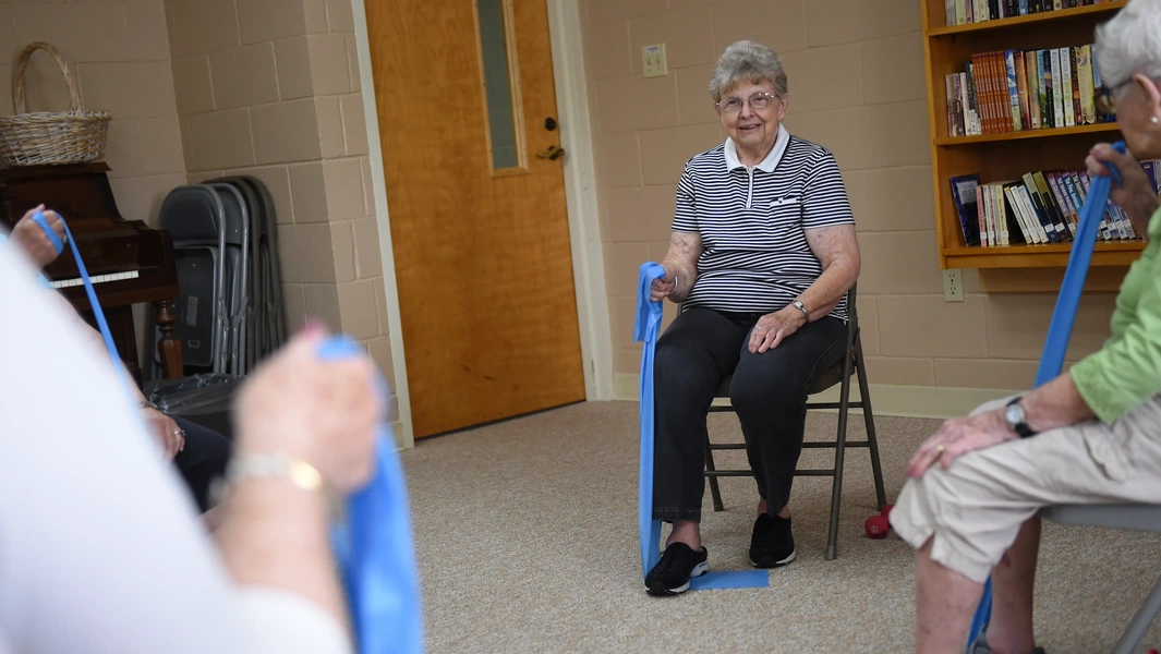 Chair exercises to build walking strength