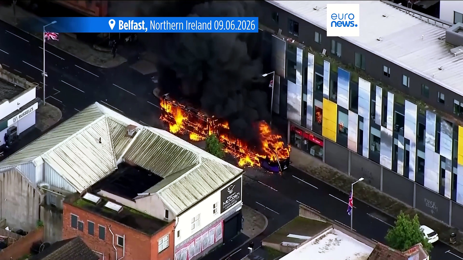 Vehicles set ablaze as anti-immigration protests break out in Belfast ...