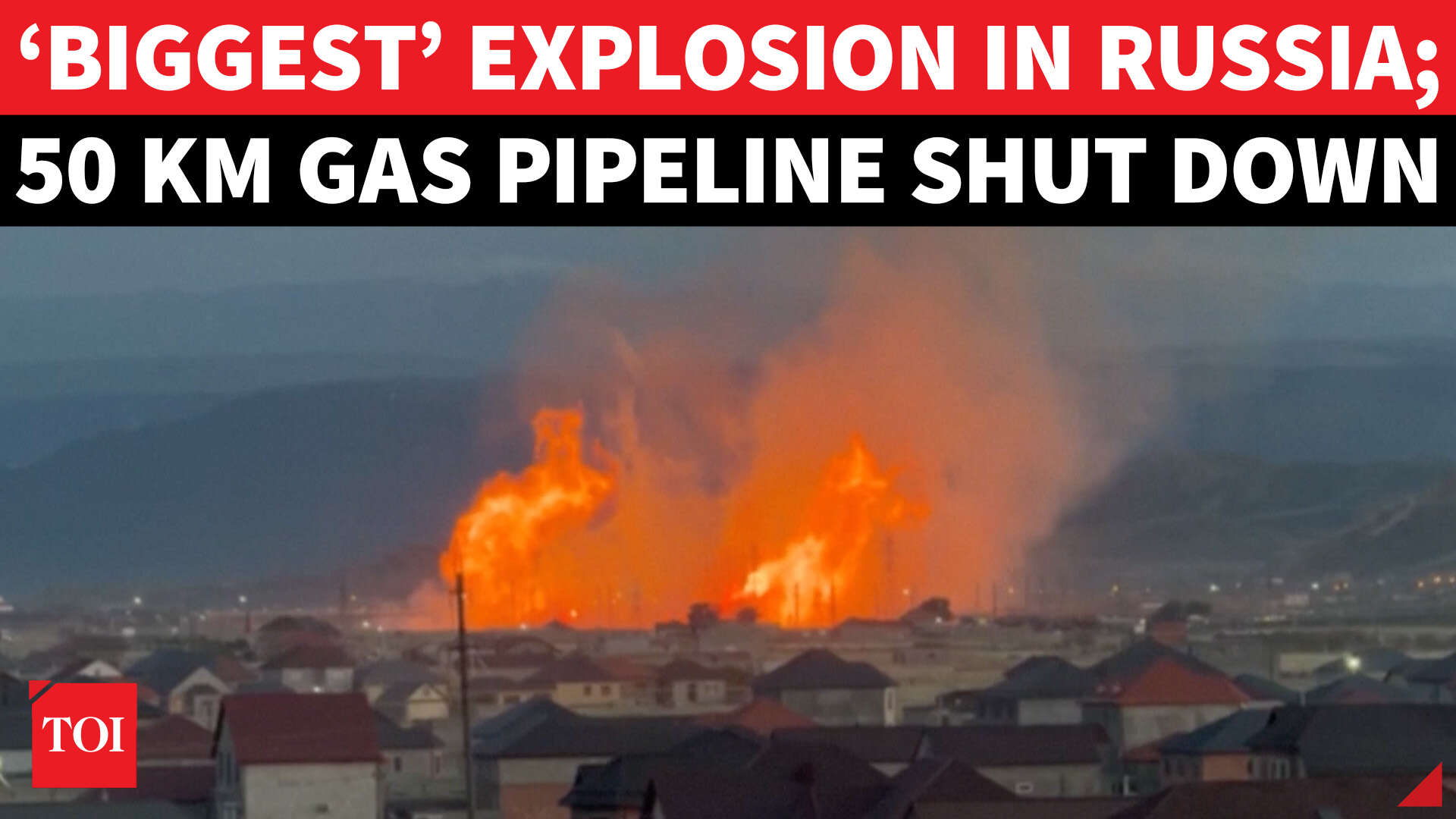 Russian town evacuated after series of explosions; 50-km gas pipeline ...
