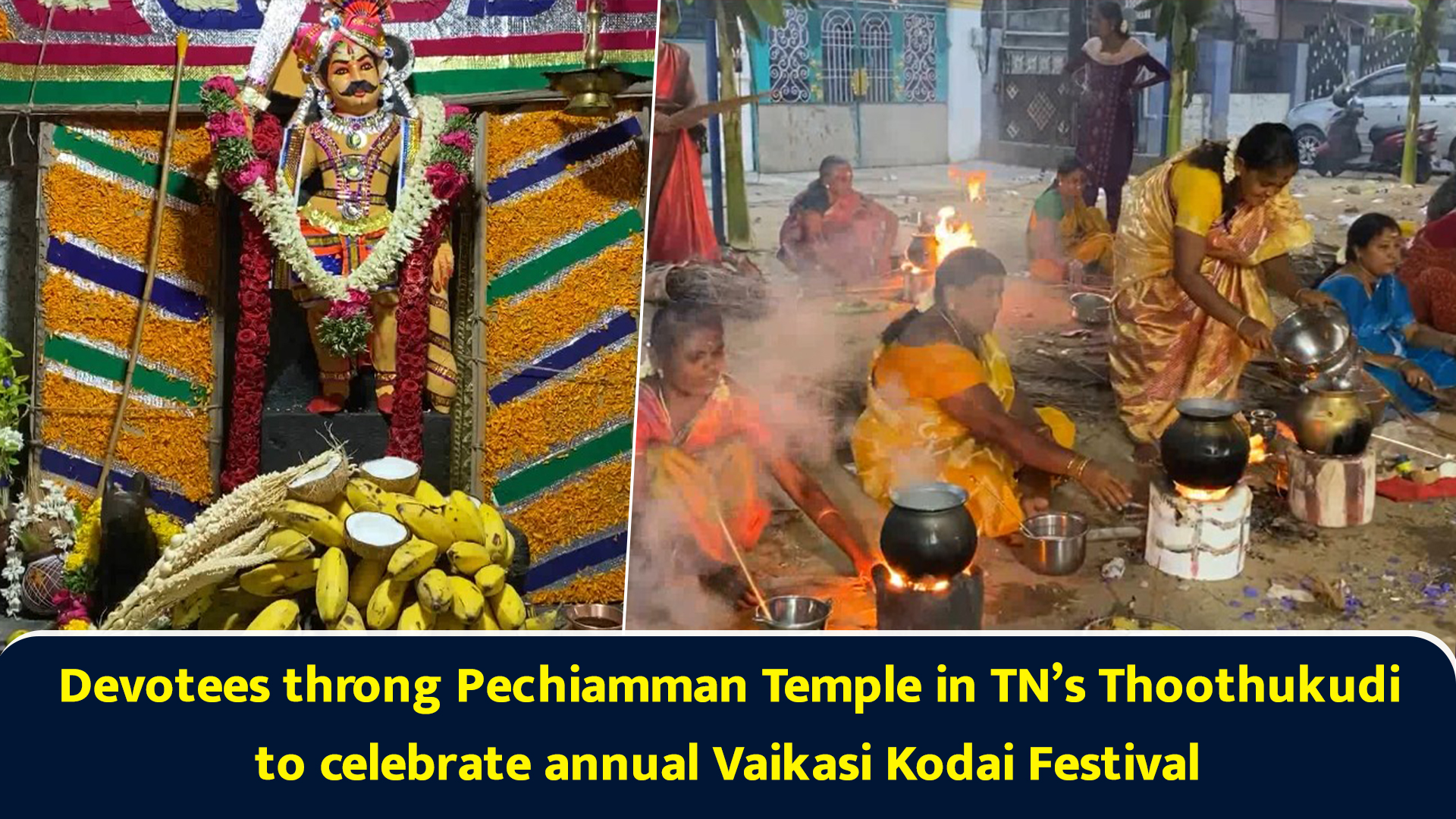 Devotees throng Pechiamman Temple in TN’s Thoothukudi to celebrate ...
