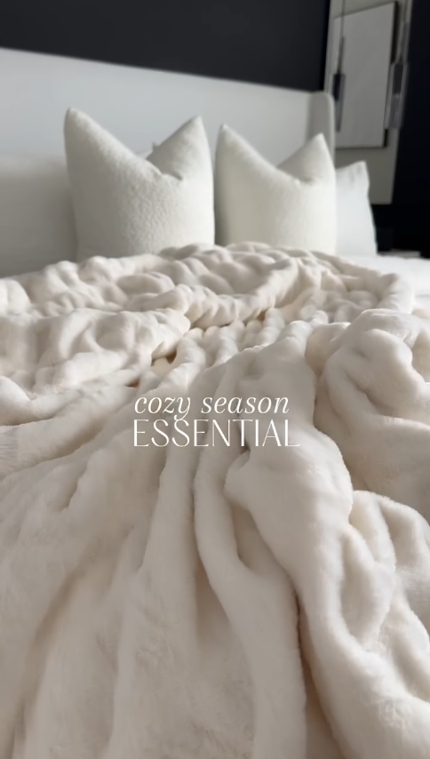 Cozy blanket styling for a warm and inviting home