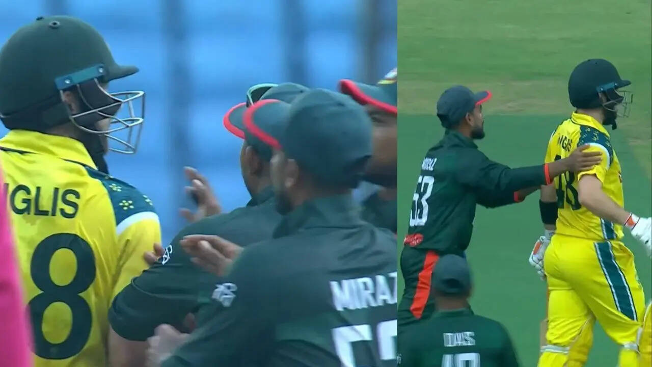 Heated moment! Nahid Rana angers Josh Inglis with fiery send-off during ...