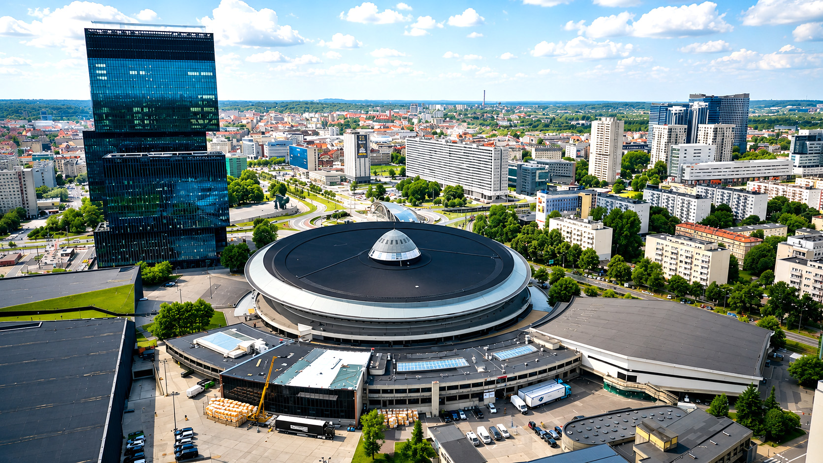 Katowice’s modern skyline rising from Poland’s industrial past