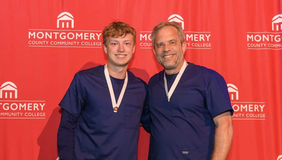 Father and son graduate together from Montco’s nursing program