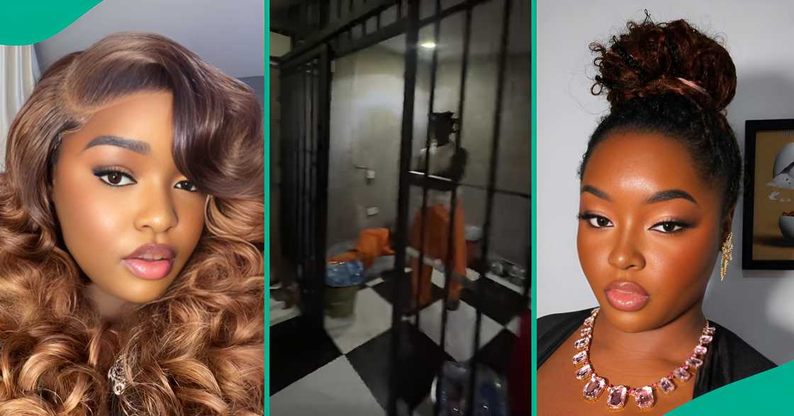 Video as Nigerian lady cries out after finding strange 'prison' inside ...