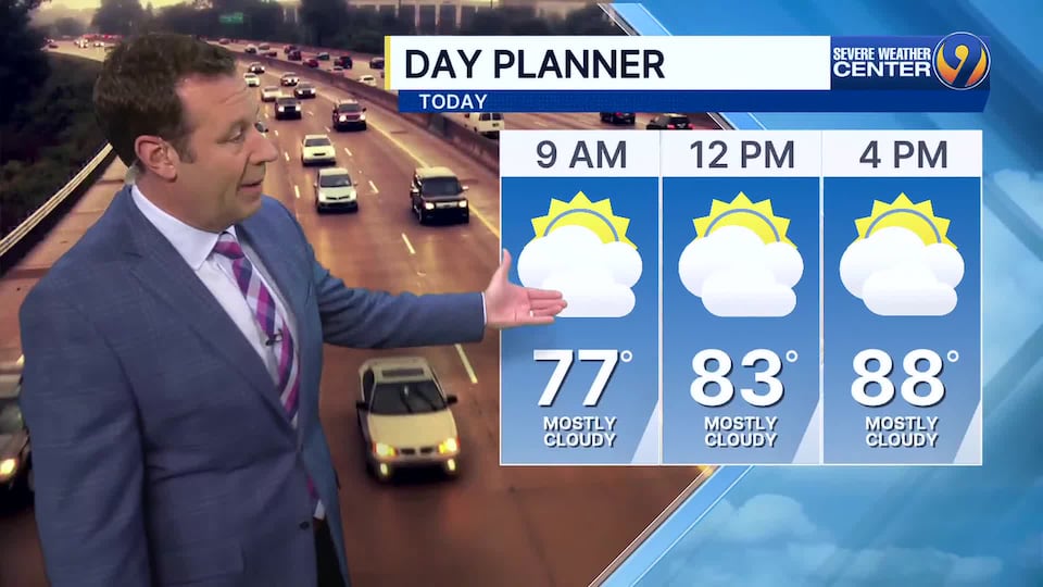 Wednesday morning's forecast with meteorologist Keith Monday