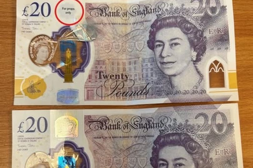 Fake prop bank notes warning in St Austell