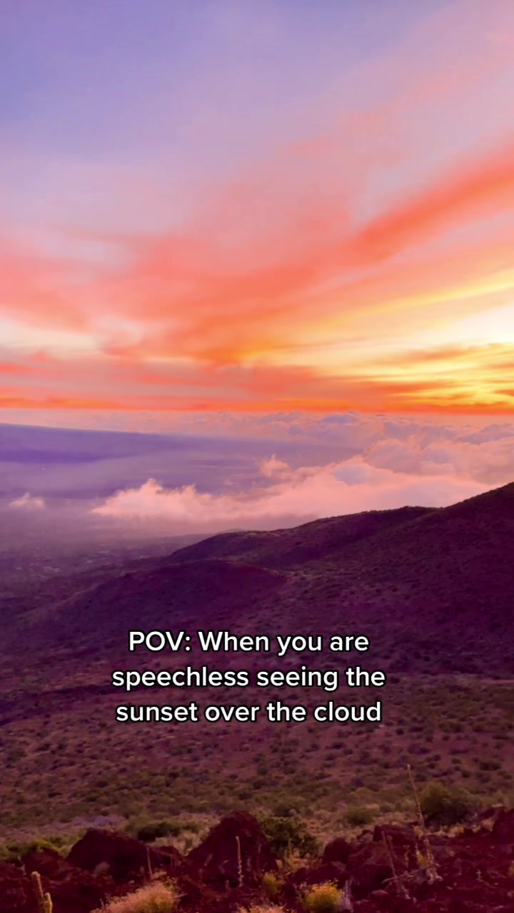 Sunset views from Mauna Kea summit, Big Island
