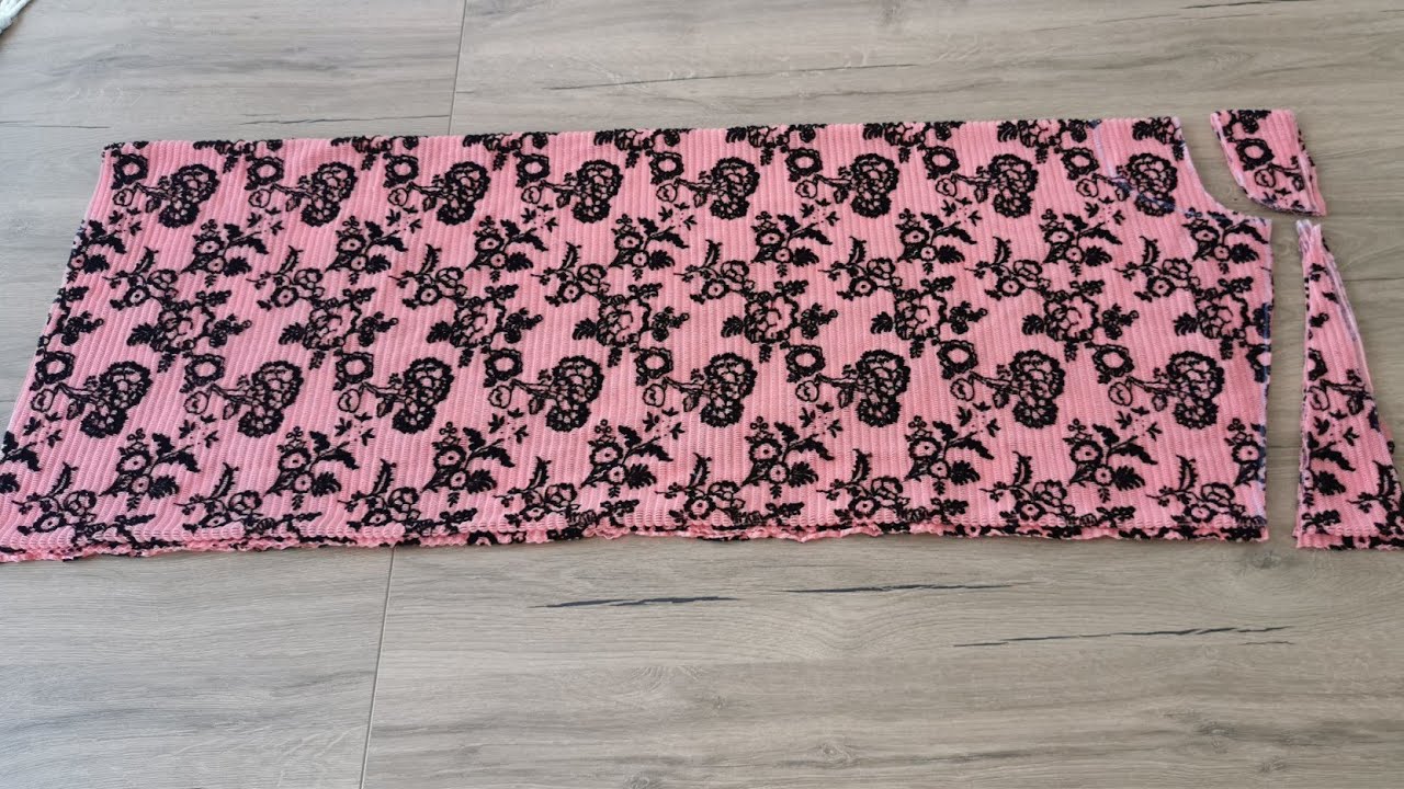 Sewing a stylish dress with minimal fabric
