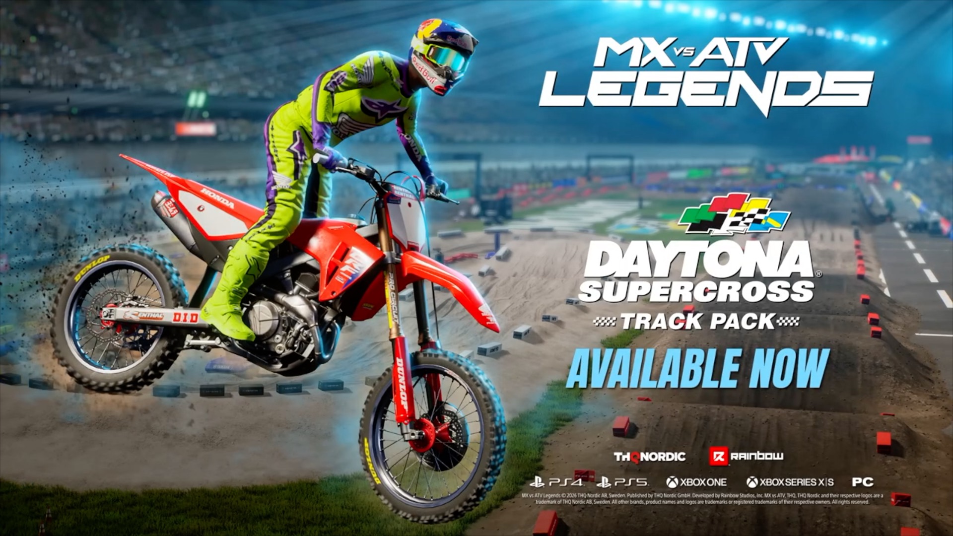 MX vs ATV Legends official Daytona Supercross track pack launch trailer