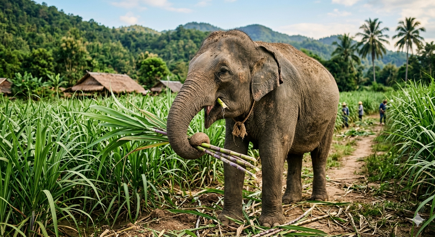 Thai proverb of the day: "It’s hard to get the cane out of the elephant ...