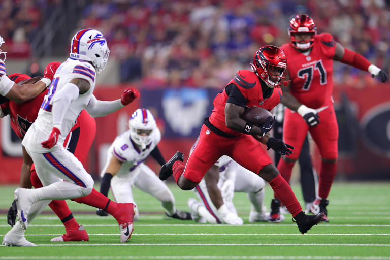 Houston Texans run game on schedule