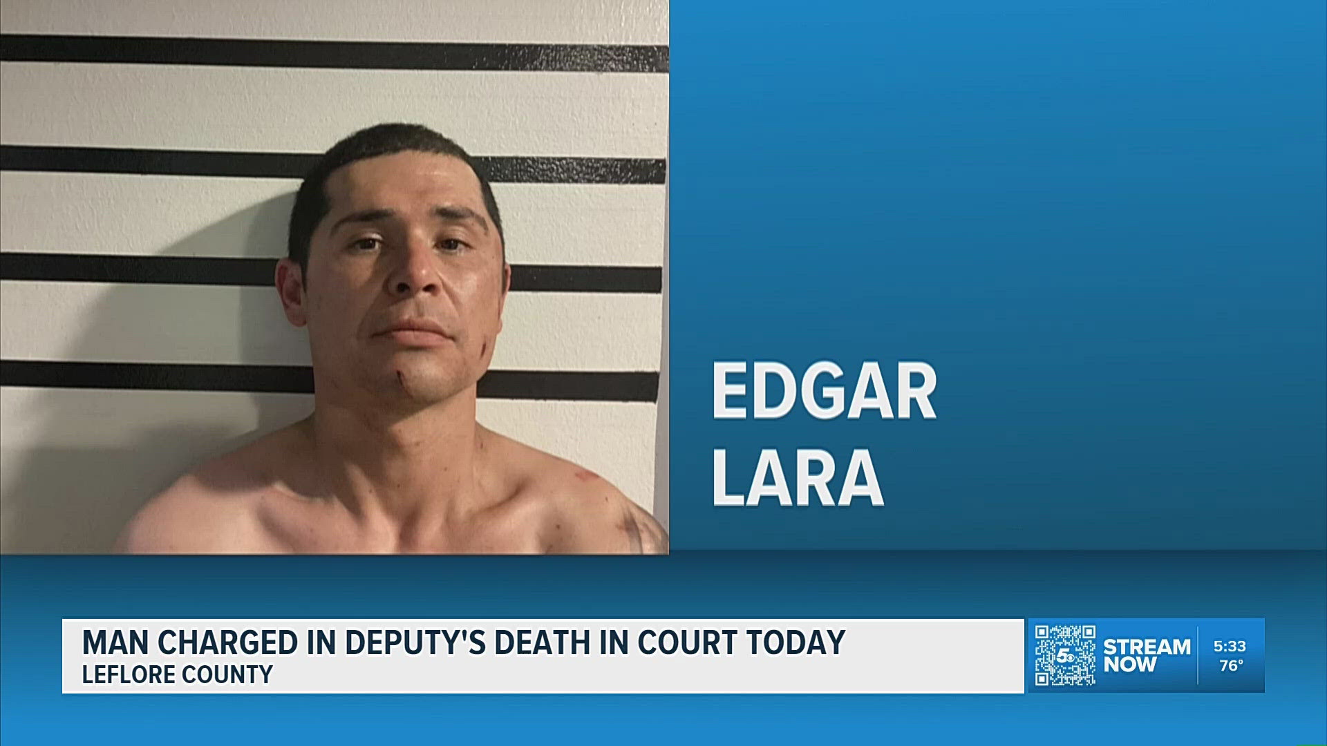 Suspect accused of killing Leflore County deputy due in court Wednesday