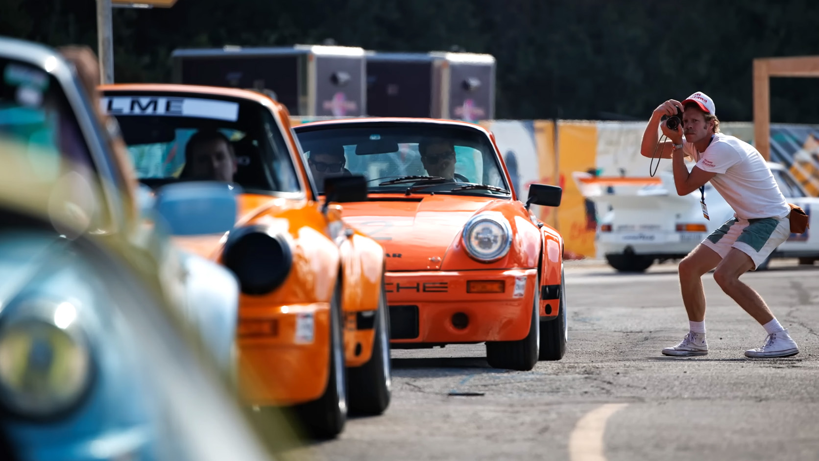 Golden hour Porsche shoot brings cinematic energy to Gymkhana 4