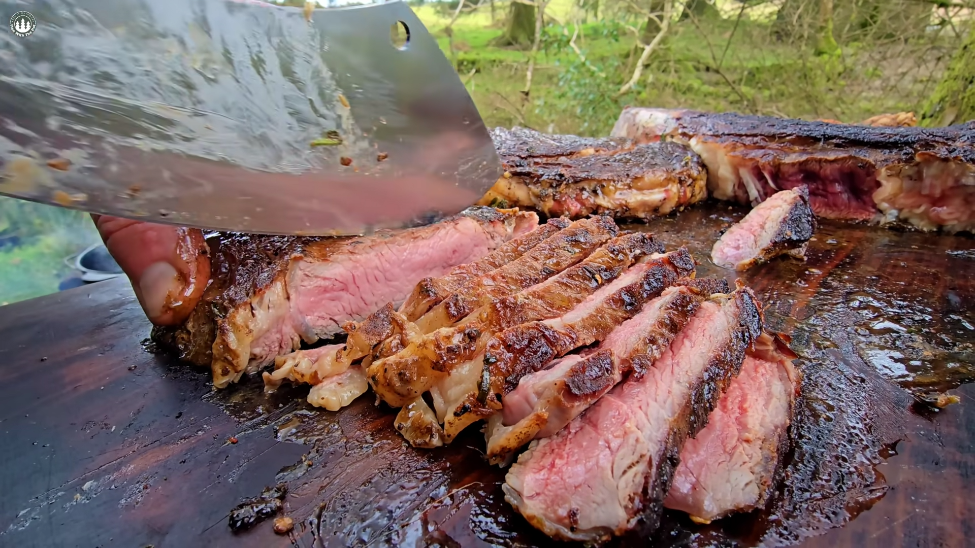 Watch how this tomahawk steak turns perfect with cowboy butter