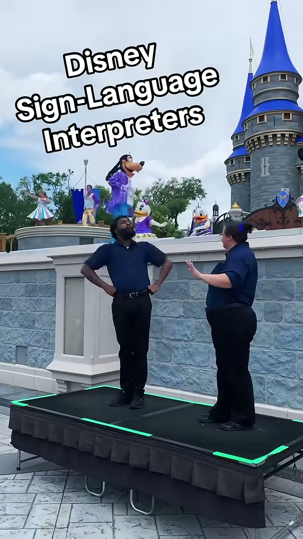 Sign-language interpreters at 'Mickey's Magical Friendship Faire ...