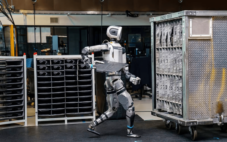 Atlas reached the factory before Optimus because it chased components