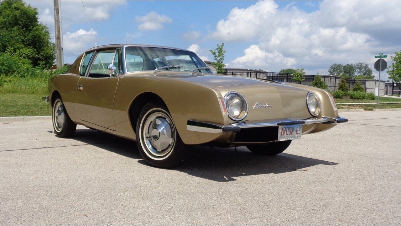 Classic gold 1963 Studebaker Avanti 4-speed