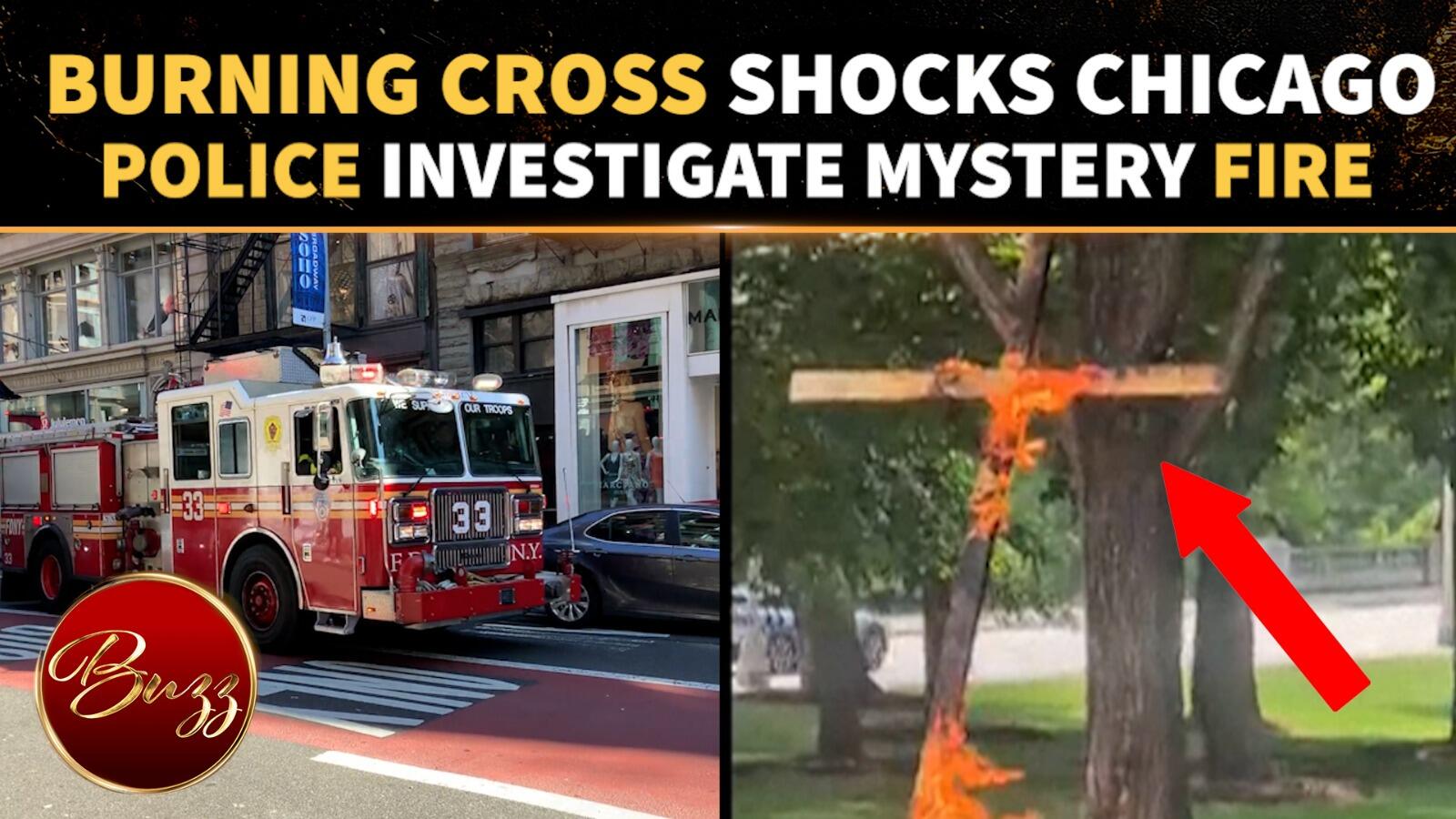 Burning cross ignites uproar in Chicago, police launch probe