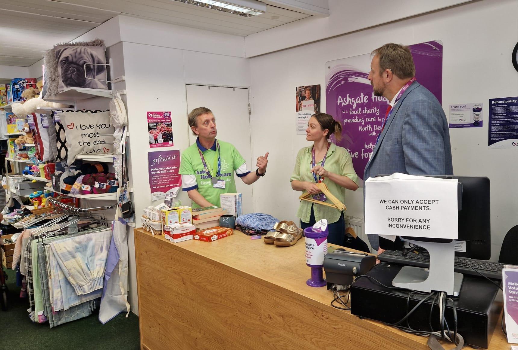 Column: Chesterfield MP Toby Perkins joins charity shop to mark ...