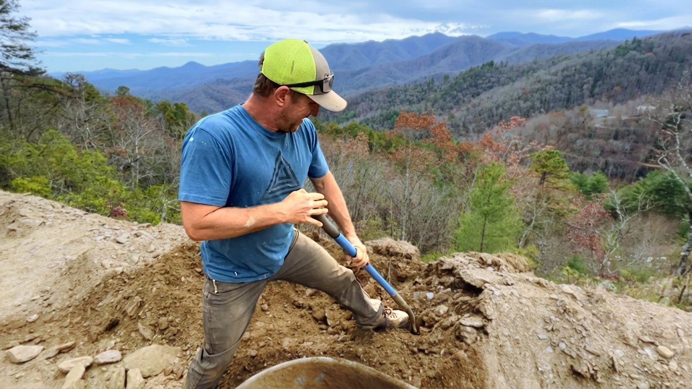 Building a house: bolts, stucco, and backfill