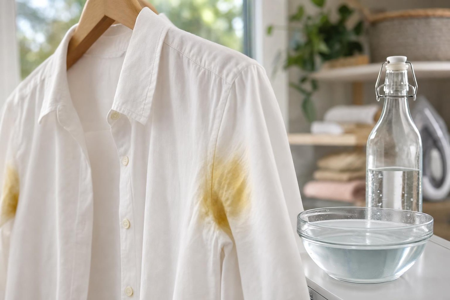 Arrêtez de jeter vos hauts blancs! Ce mélange simple dissout les taches ...
