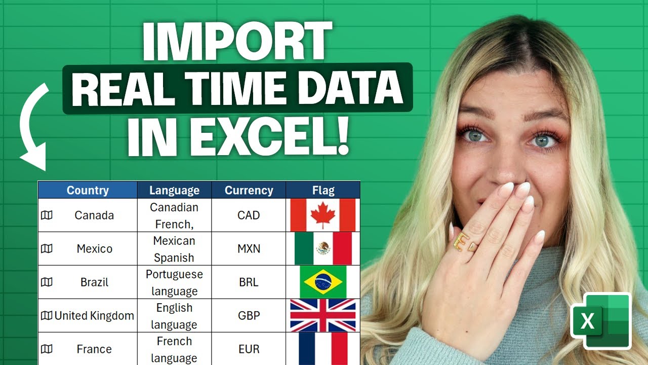 Pull RealTime Data into Excel Using Data Types