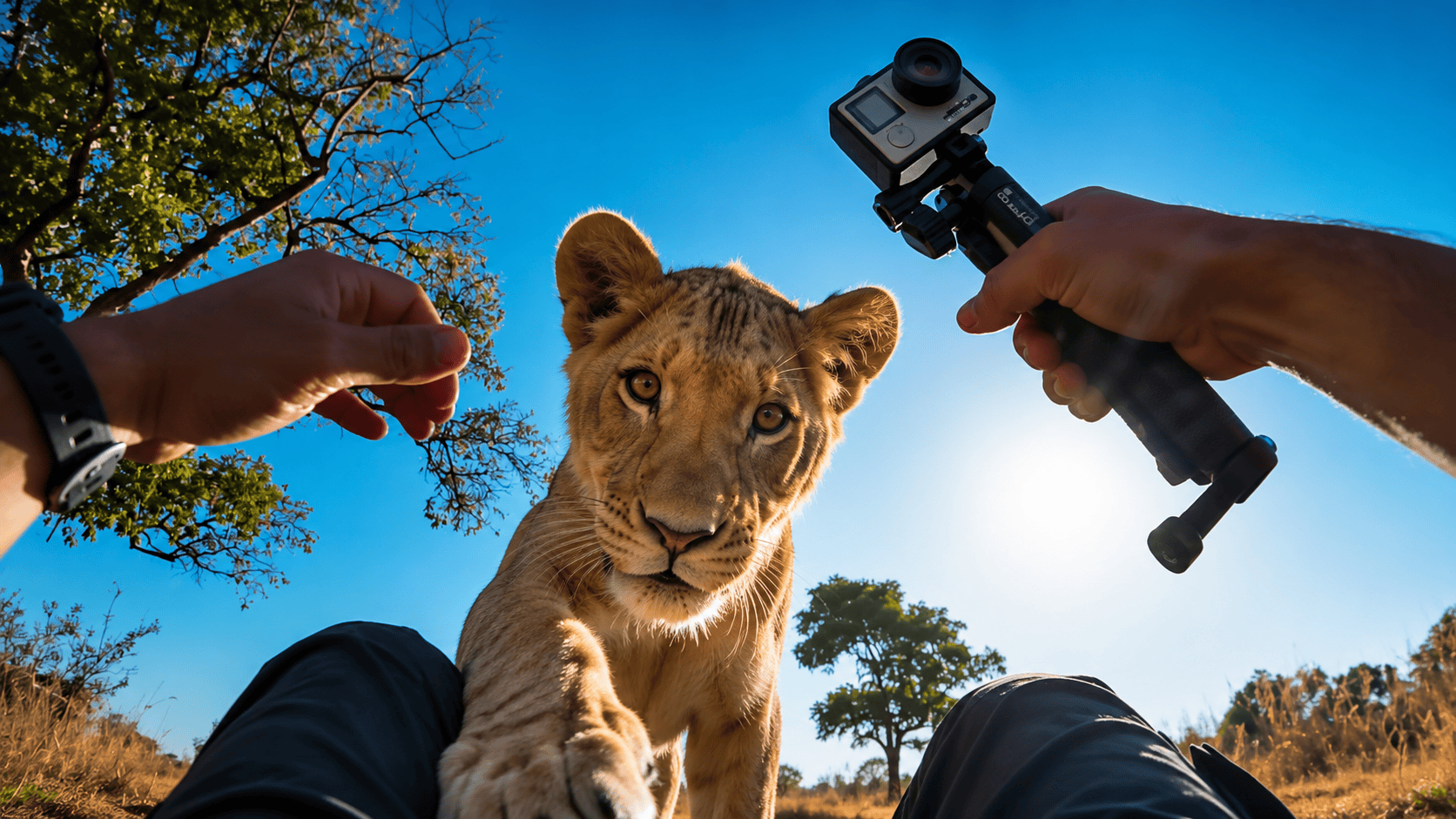 Is this how a lion shows affection?