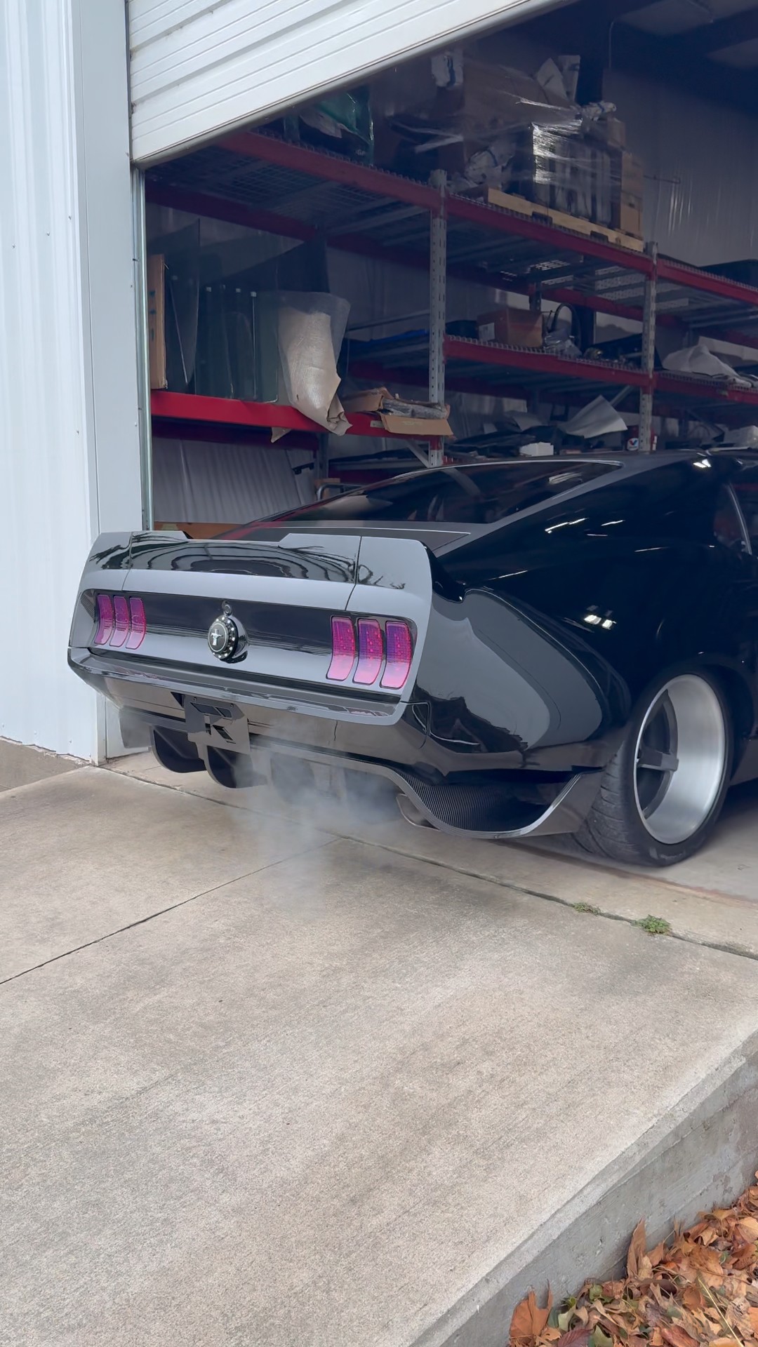 750 HP Mustang roars out of the garage