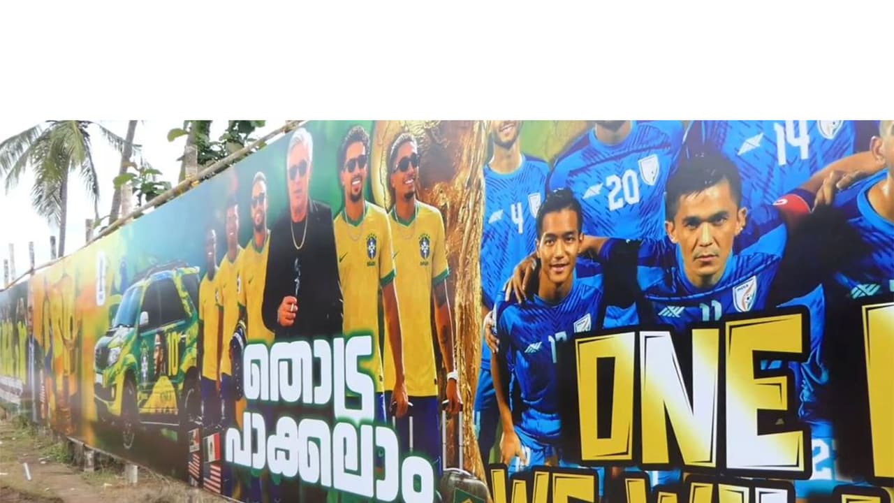 FIFA World Cup: Kerala fans erect 400-ft banner for Brazil team