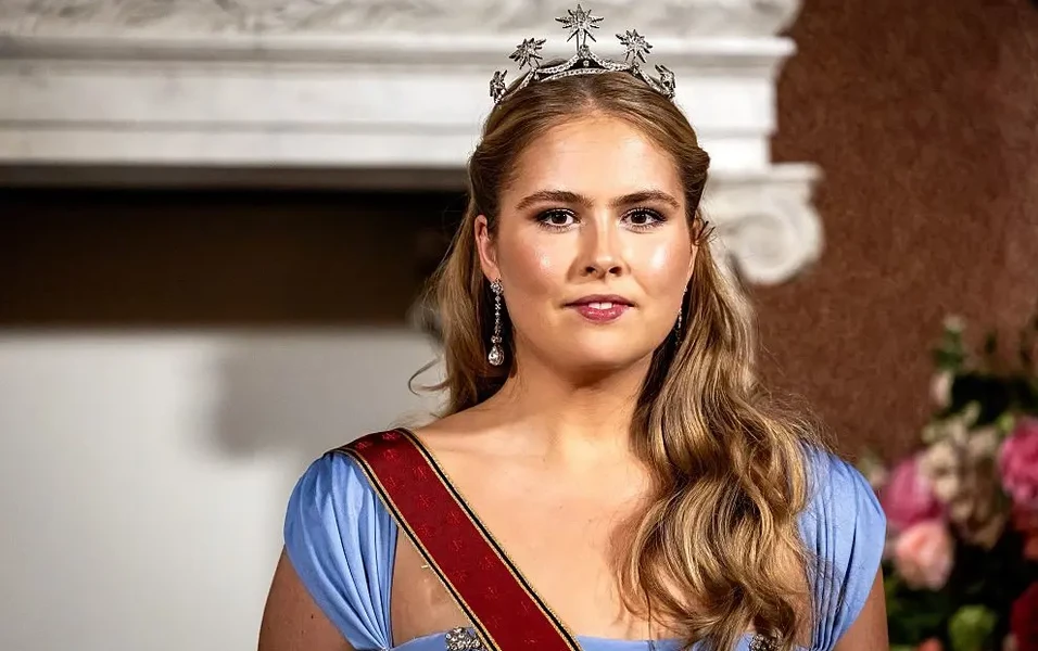 Princess Amalia stuns in crystal gown and heirloom tiara