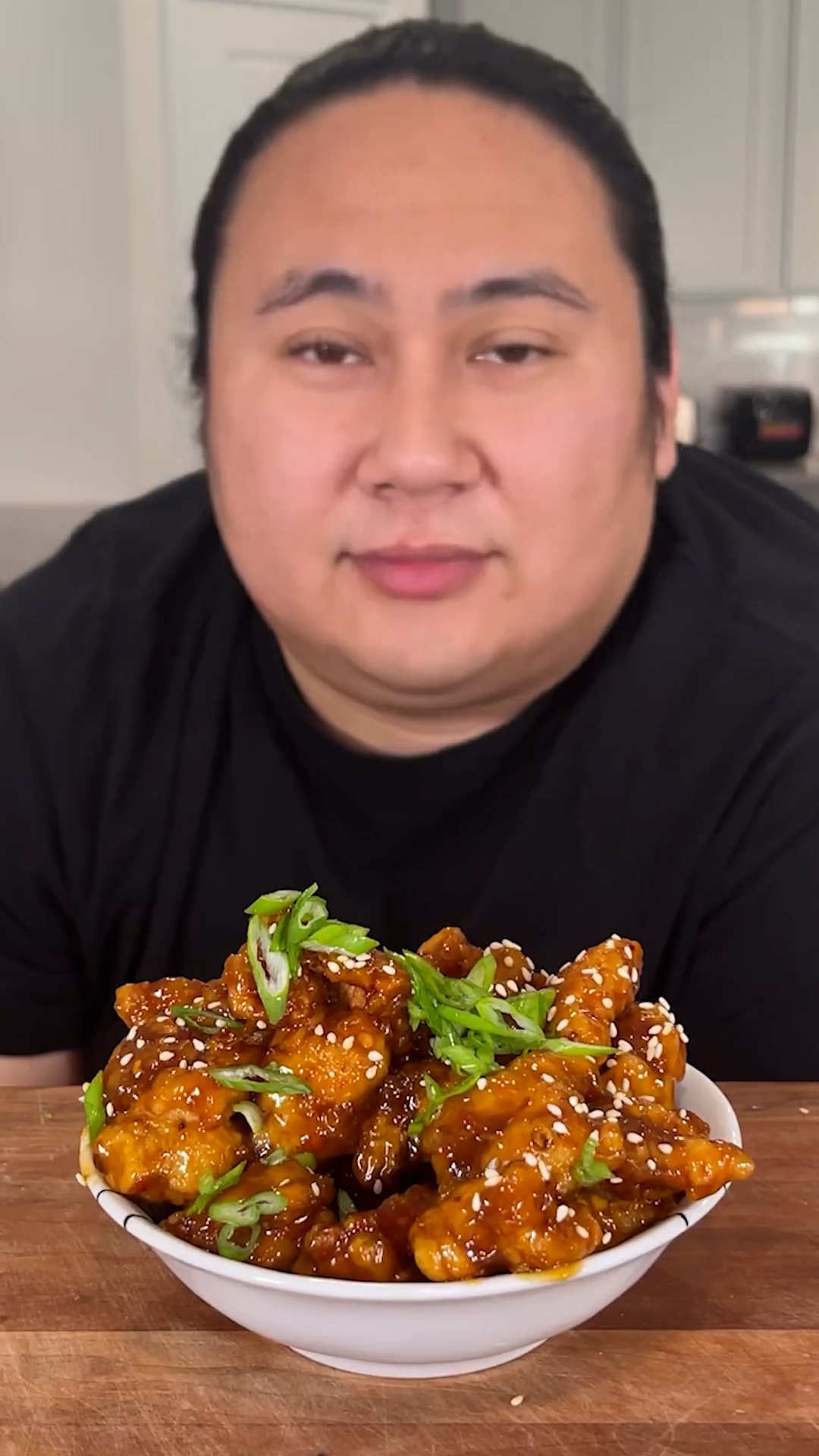 Experimenting with citrus by making grapefruit chicken