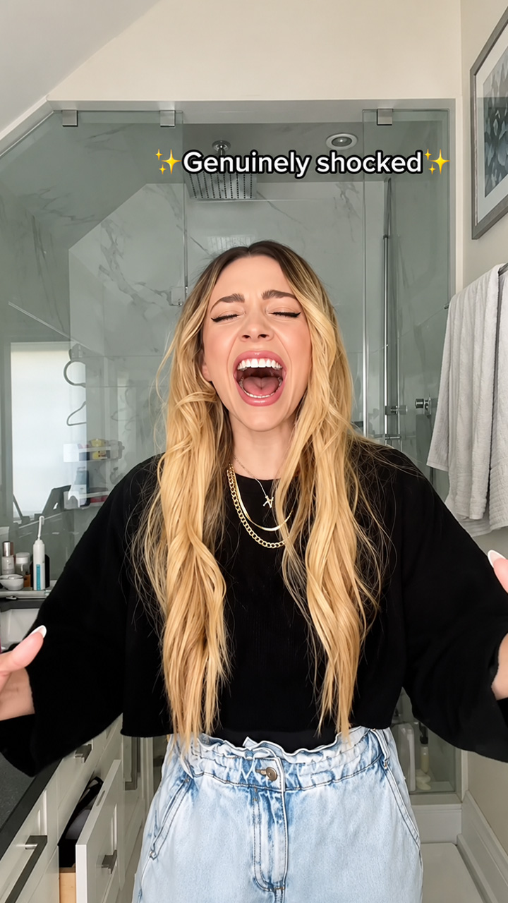 A shocked reaction during an emotional music moment