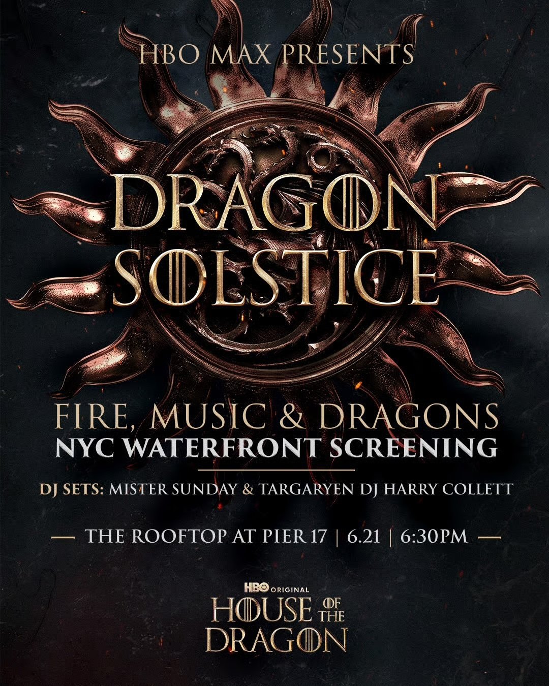 DRAGON SOLSTICE: HOUSE OF DRAGON WATERFRONT PREMIERE, NYC