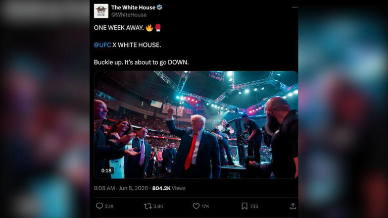 Donald Trump's White House UFC fight faces lawsuit days before South ...